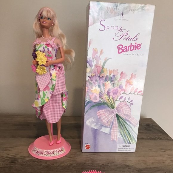Mattel | Toys | 996 Mattel Avon Special Edition Spring Petals Barbie ...